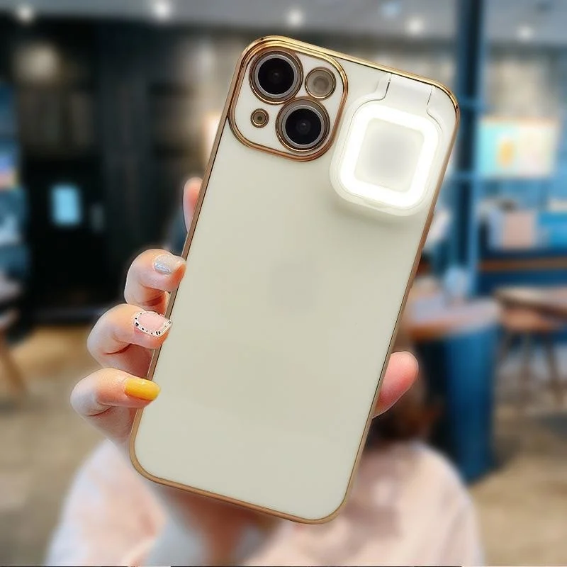 For-IPhone-12-13-14-Pro-Max-Ring-Light-Flash-Case-LED-Selfie-Flashlight ...