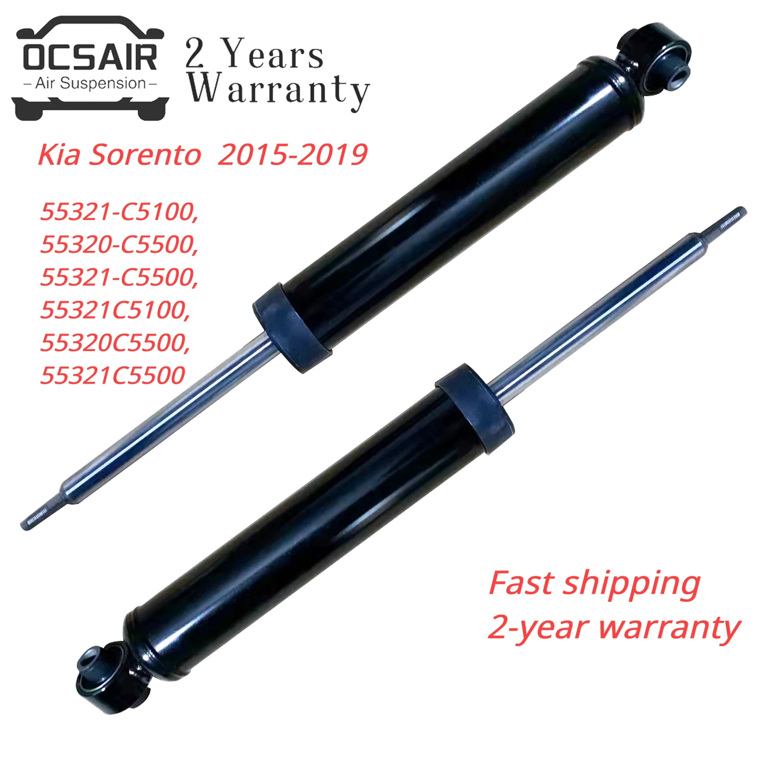 2PCS-Rear-Shock-Absorber-for-Kia-Sorento-2015-2019-55321-C5100-55320 ...