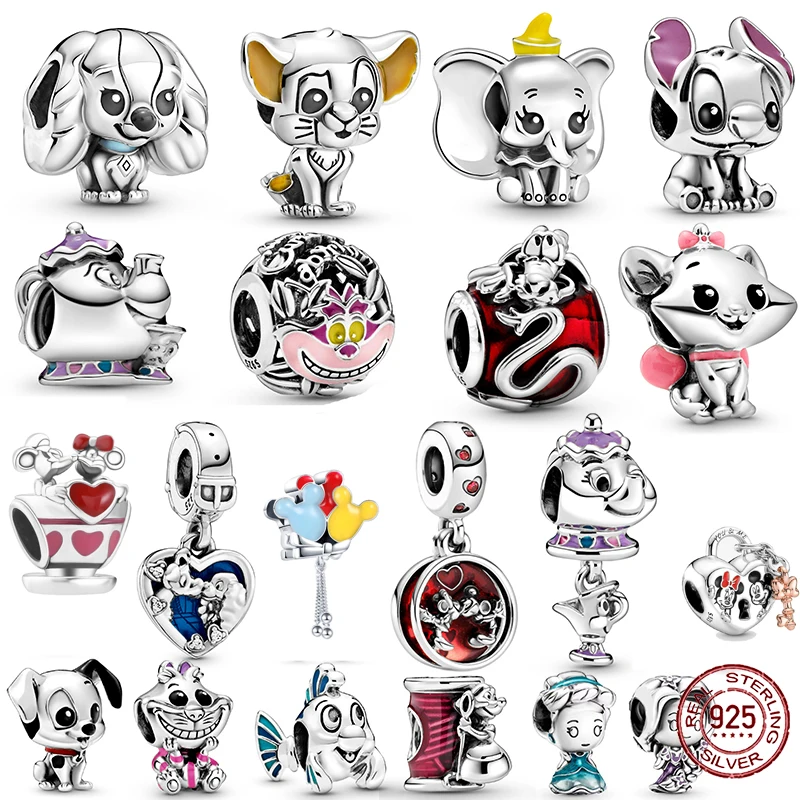 New 925 Sterling Silver Classic Cartoon Movie Charms Fit Original ...