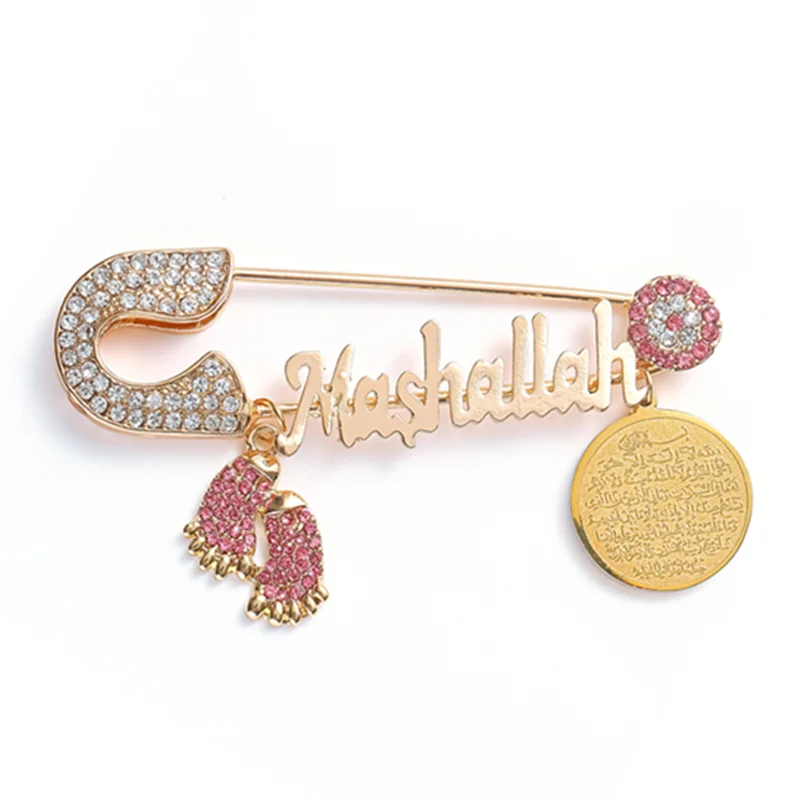 Koran-AYATUL-KURSI-Mashallah-Turkish-Evil-Eye-Stainless-Steel-Brooch ...