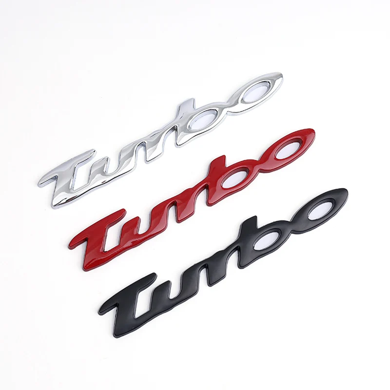 Handwritting-TURBO-Supercharge-Auto-Chrome-Metal-Refitting-Car-Styling ...