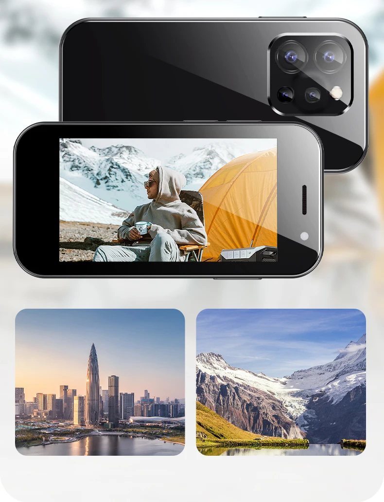 SOYES XS15 Pro 3.0 Inch 4G Mini Smartphone Android 9 Dual Sim Face ID ...