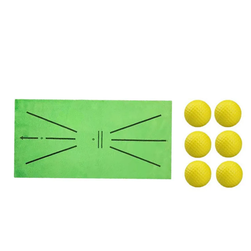 Golf Swing Mat Hitting Batting Direction Mark Trace Indoor Home 11.8“ x ...