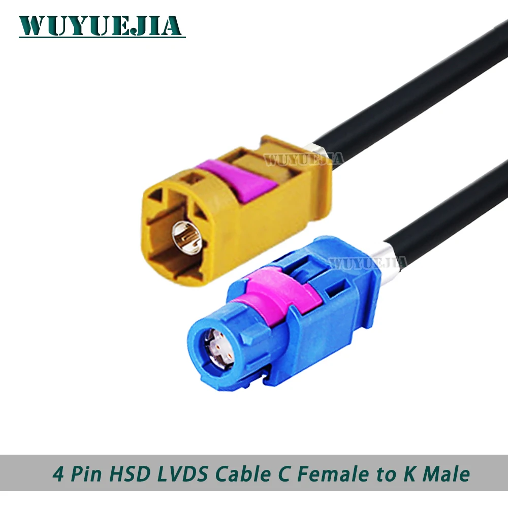 HSD RAL 5005 C to K 4 Pin High-speed LVDS Video Line Cable GPS MIB Screen Dacar 535 4-Core Cable ...