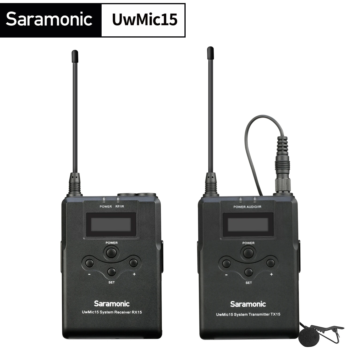 Saramonic-UwMic15-UHF-Wireless-Lavalier-Microphone-System-16-Channel ...