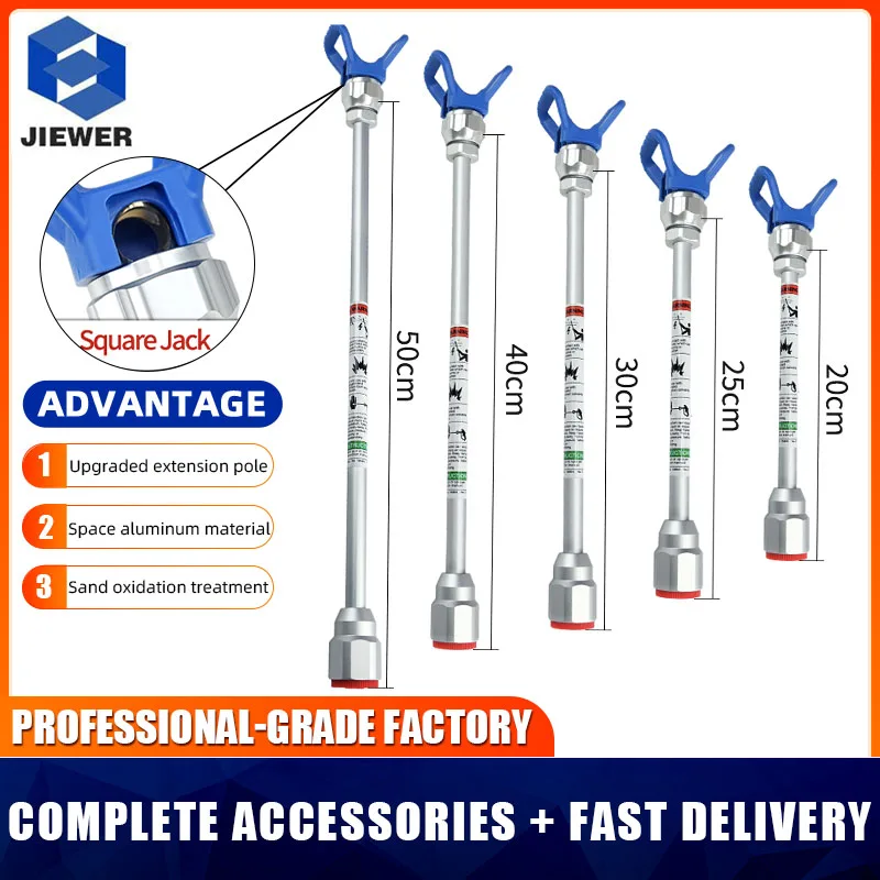 20-25-30-40-50cm-Gun-Extension-Rod-Airless-Paint-Sprayer-Gun-Tip ...