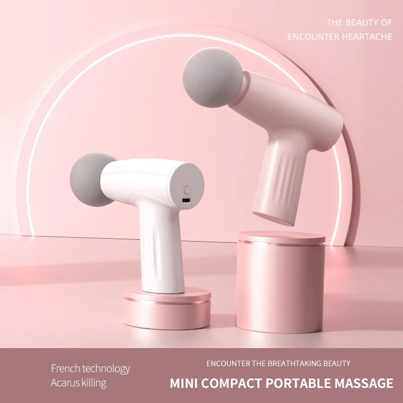 Mini-Pink-Muscle-Massage-Gun-Deep-Tissue-Handheld-Massage-Gun-Therapy ...