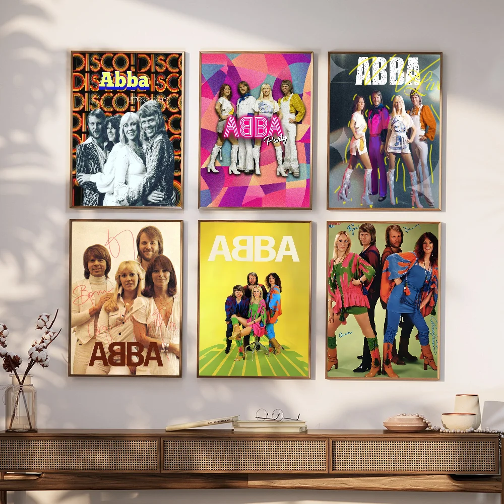 Swedish-Pop-Music-Band-Abba-Self-adhesive-Art-Poster-Whitepaper-Prints ...