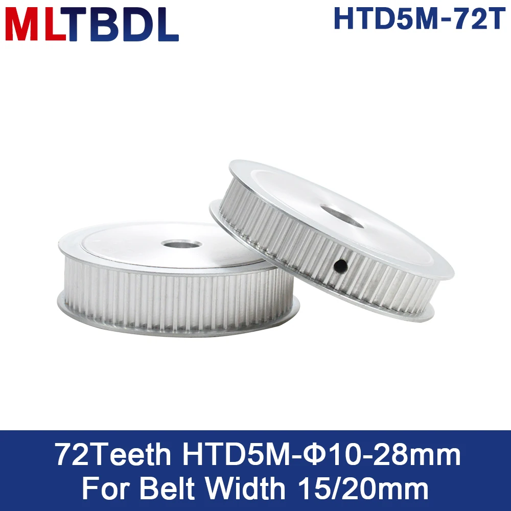 72 Teeth HTD 5M Synchronous Timing Pulley Bore 10/12/15/16/17/19/20/22 ...