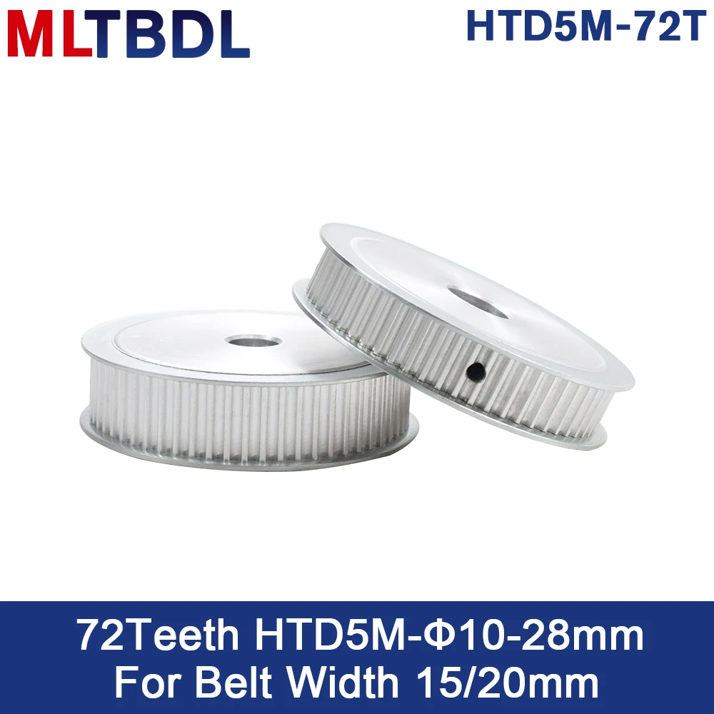 72 Teeth HTD 5M Synchronous Timing Pulley Bore 10/12/15/16/17/19/20/22 ...