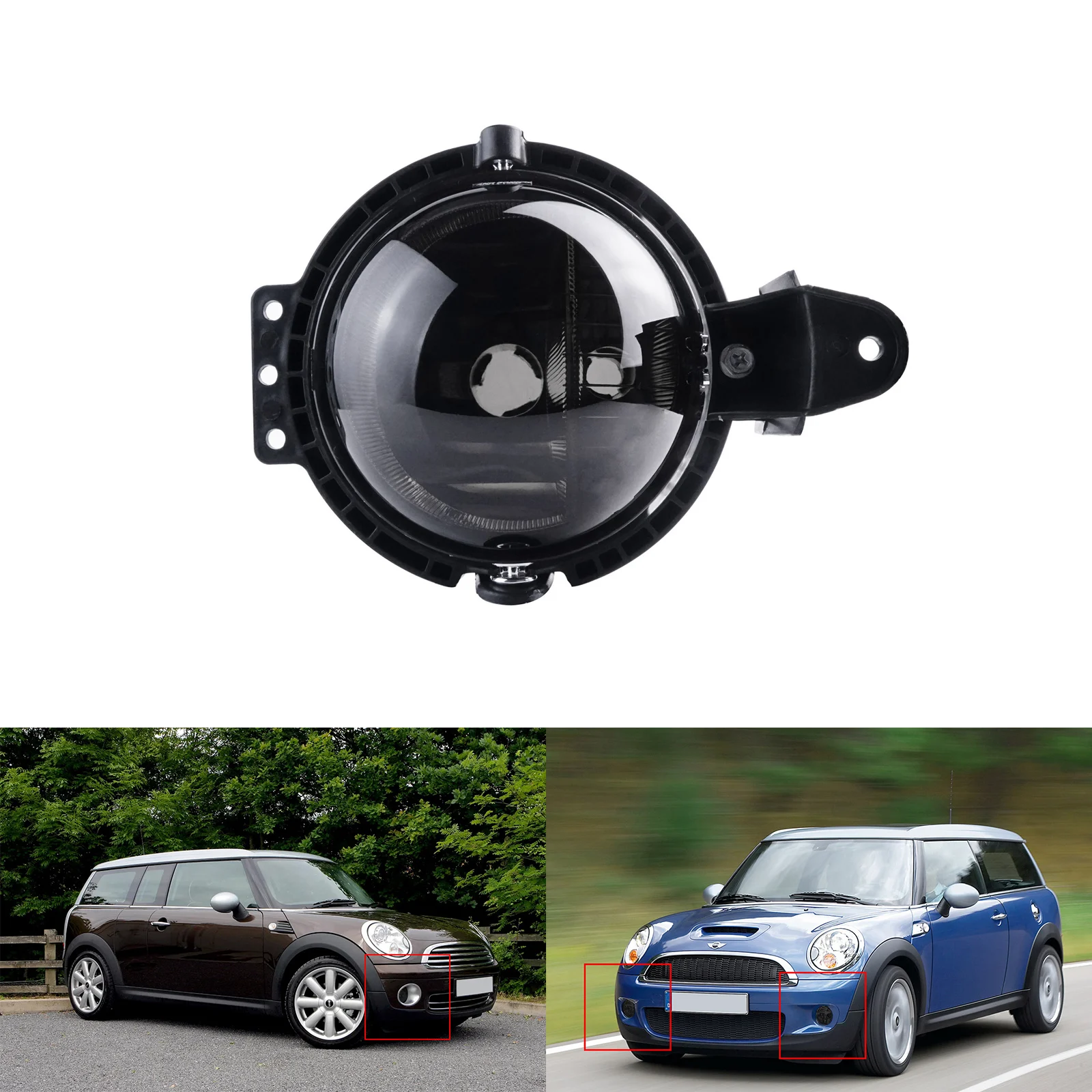 1-piece-Smoked-Lens-Front-Bumper-Fog-Light-Lamp-For-Mini-Cooper-R55-R56 ...