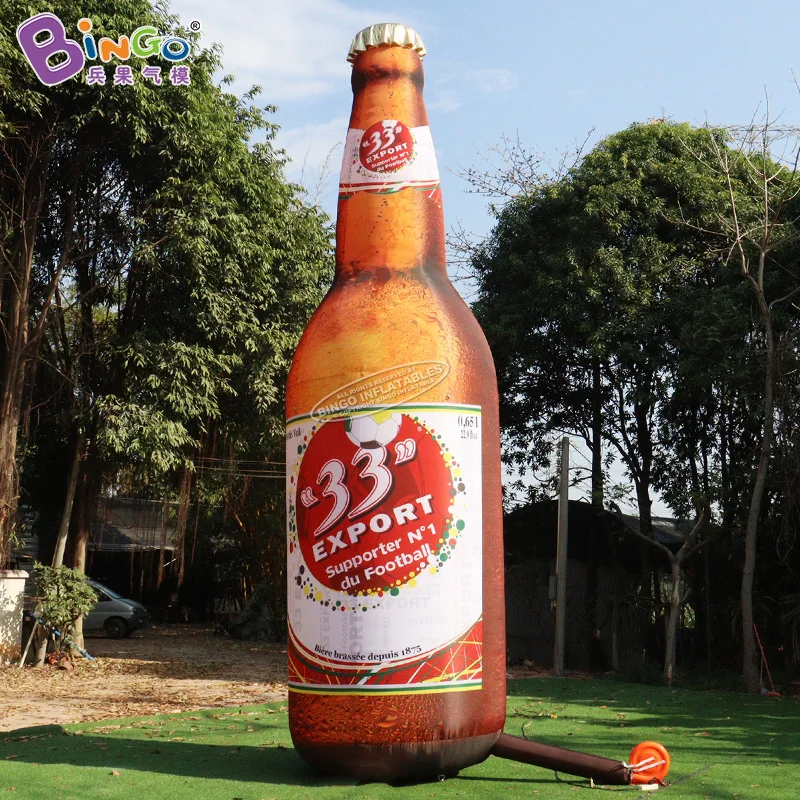 Personalized 6 Meters High Inflatable Beer Bottle / Giant Advertising ...