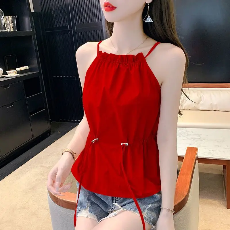 Sweet and Spicy Neck Halter Vest for Women in Summer Wear New Summer ...
