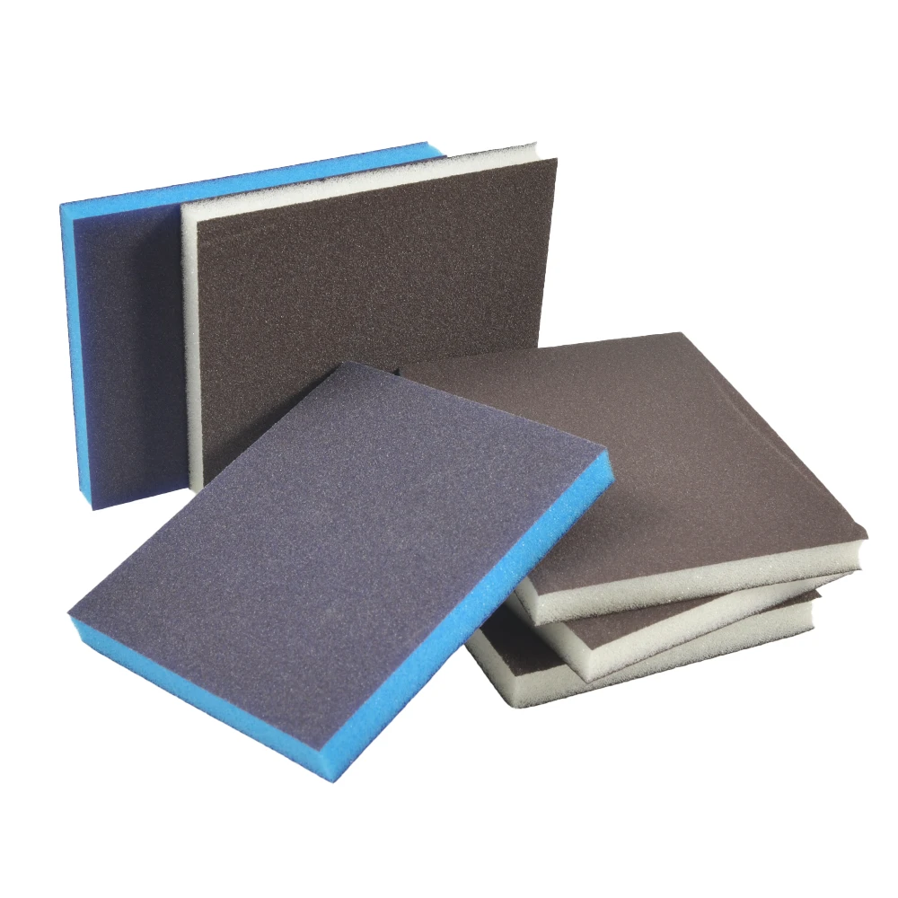 1PC High Quality Polishing Sponge Sand Double Sided Gray Blue Sponge ...