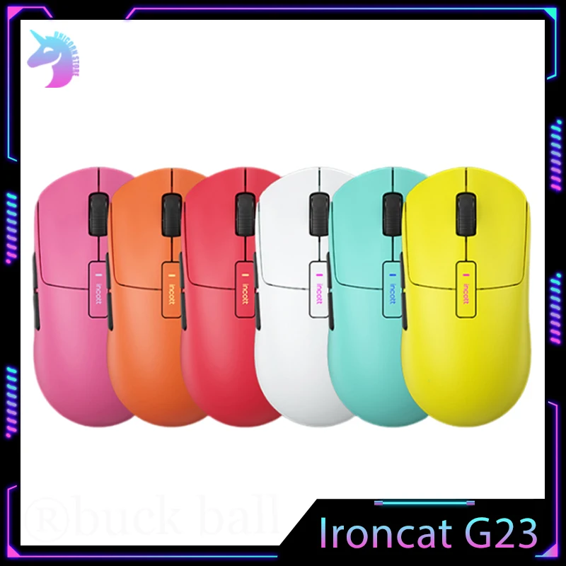 Incott-G23-Pro-Mouse-para-jogos-sem-fio-Modo-2-2-4g-Paw3390-Peso-leve ...