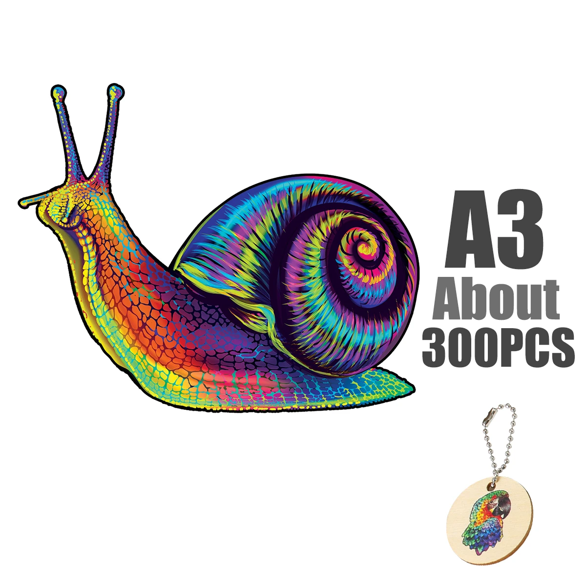Unique-Wooden-Animal-Puzzle-Colorful-Snail-3D-Puzzle-Interactive ...