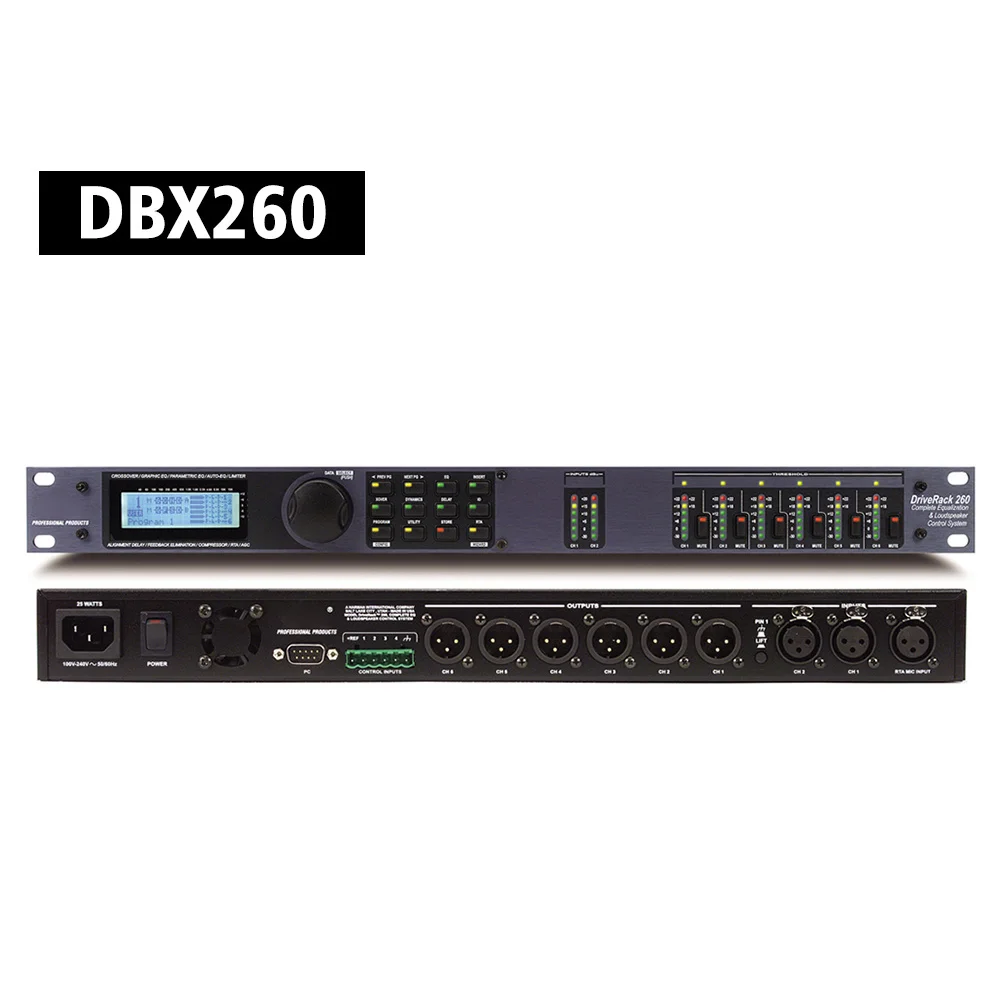DBX-DriveRack-PA-2-en-6-Out-2x6-Out-procesador-de-audio-Digital-DSP ...