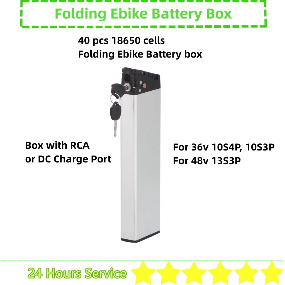 Folding Electric Bike City Bike Battery Box 36V 48V Hidden Inner Frame ...