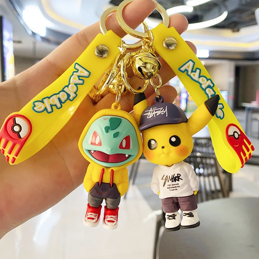 Pokemon-Anime-Peripheral-Figure-Key-Chain-Cartoon-Pikachu-Doll-Pendant ...