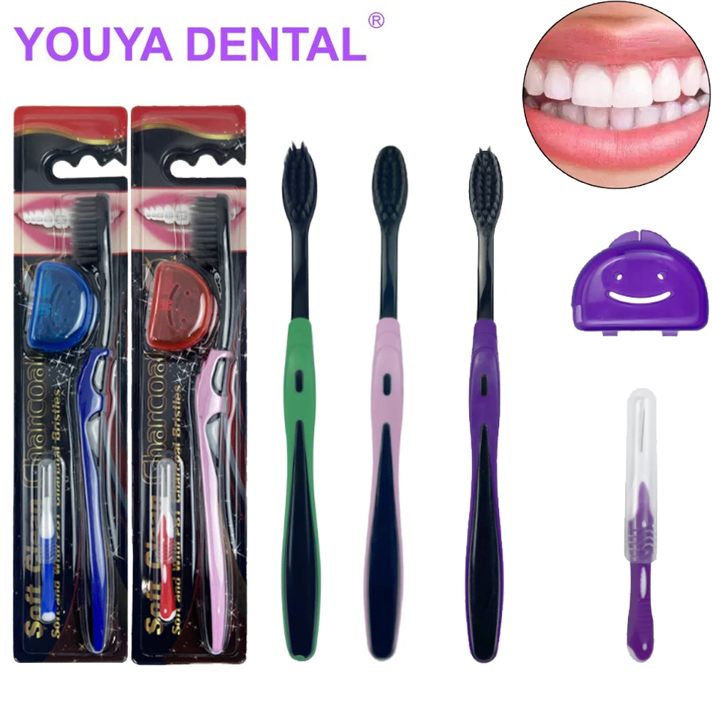 2Pcs Orthodontic Toothbrushes V-Shaped Orthodontic Brace Clean Brush ...