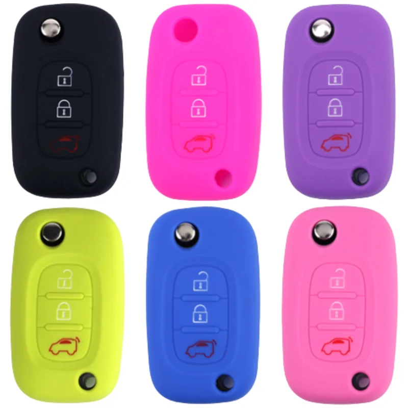 Silicone Car Key Case Cover For Mercedes Benz Smart Fortwo 453 Forfour ...