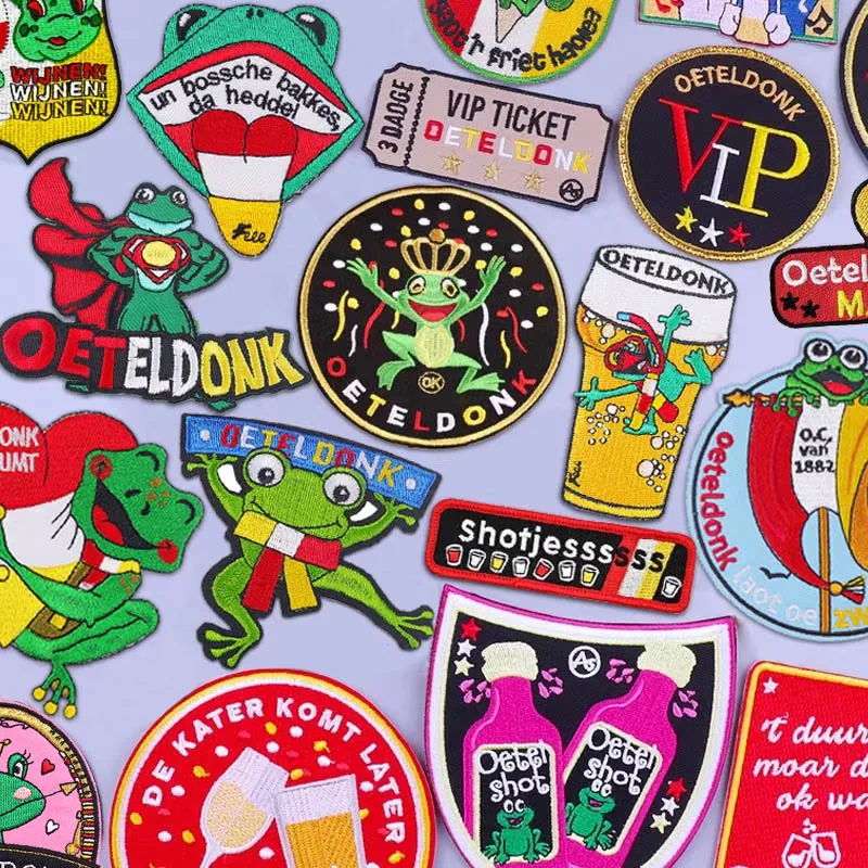 Prajna Oeteldonk Emblem Full Embroidered Frog Carnival for Netherland ...