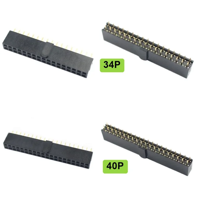 2.54mm Female Header Connector 10-Pack 12-Pin Female Header Socket – 2 ...
