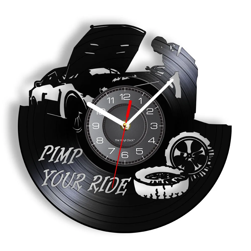 Mechanic-Car-Service-Wall-Clock-Tire-Repair-Garage-Modern-Design ...