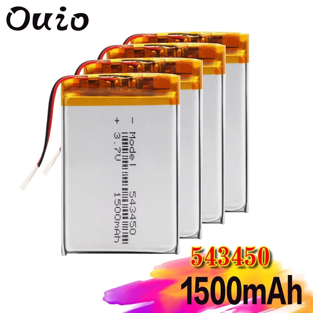 1-2-4-Pcs-3-7V-543450-1500mAh-Li-polymer-Batteries-543450-Lithium ...