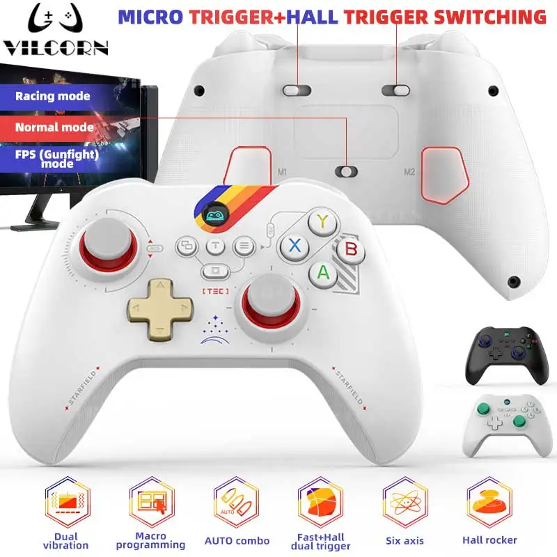 VILCORN-FPS-Wireless-Gamepad-Bluetooth-compatible-Gaming-Controller-For ...