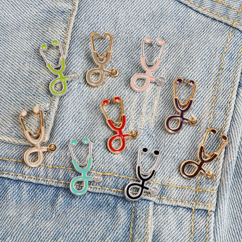 Nurse Pins Medical brooches for women Fashion Colorful Metal ...
