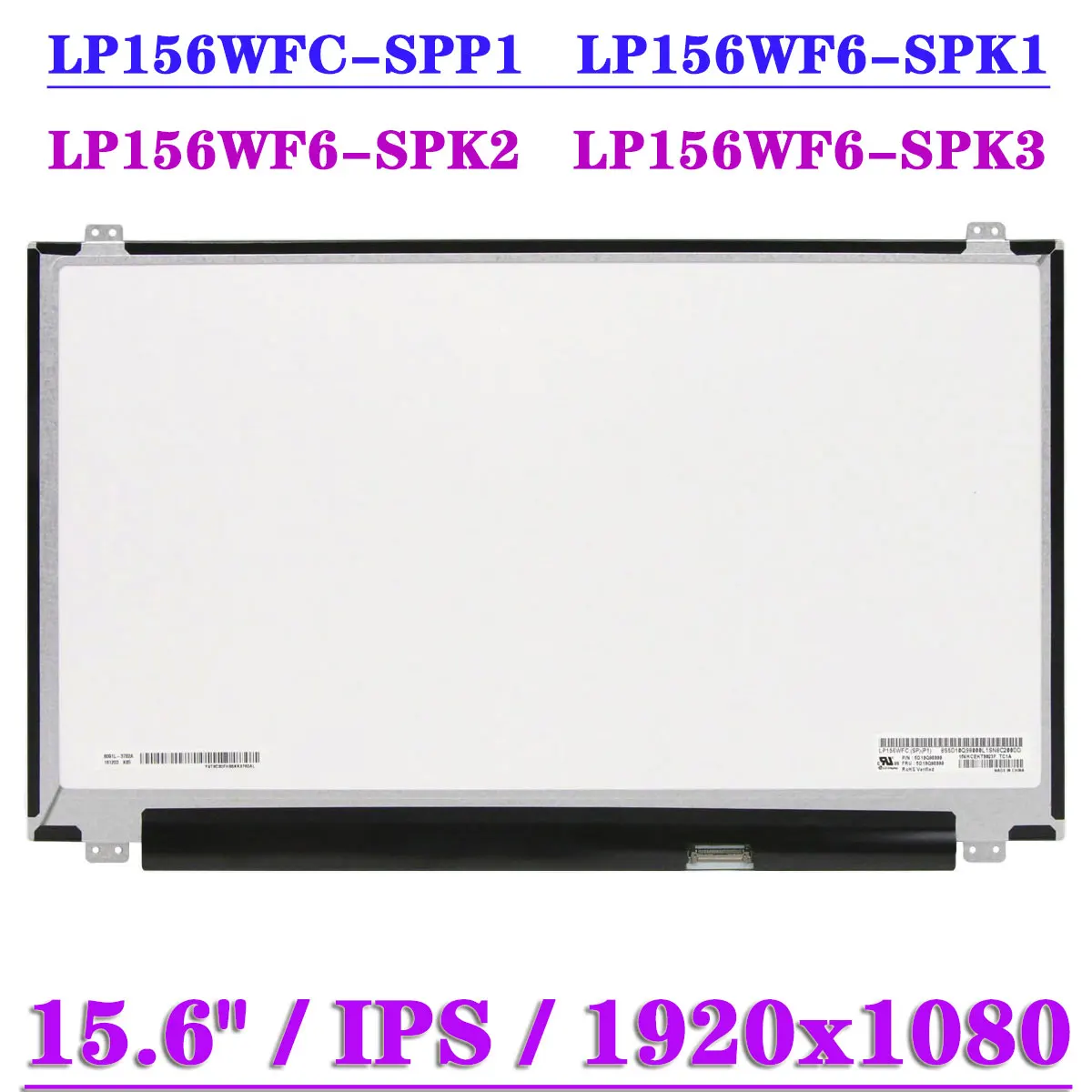 IPS-LCD-LP156WFC-SPP1-LP156WF6-SPK1-LP156WF6-SPK2-LP156WF6-SPK3-EDP ...