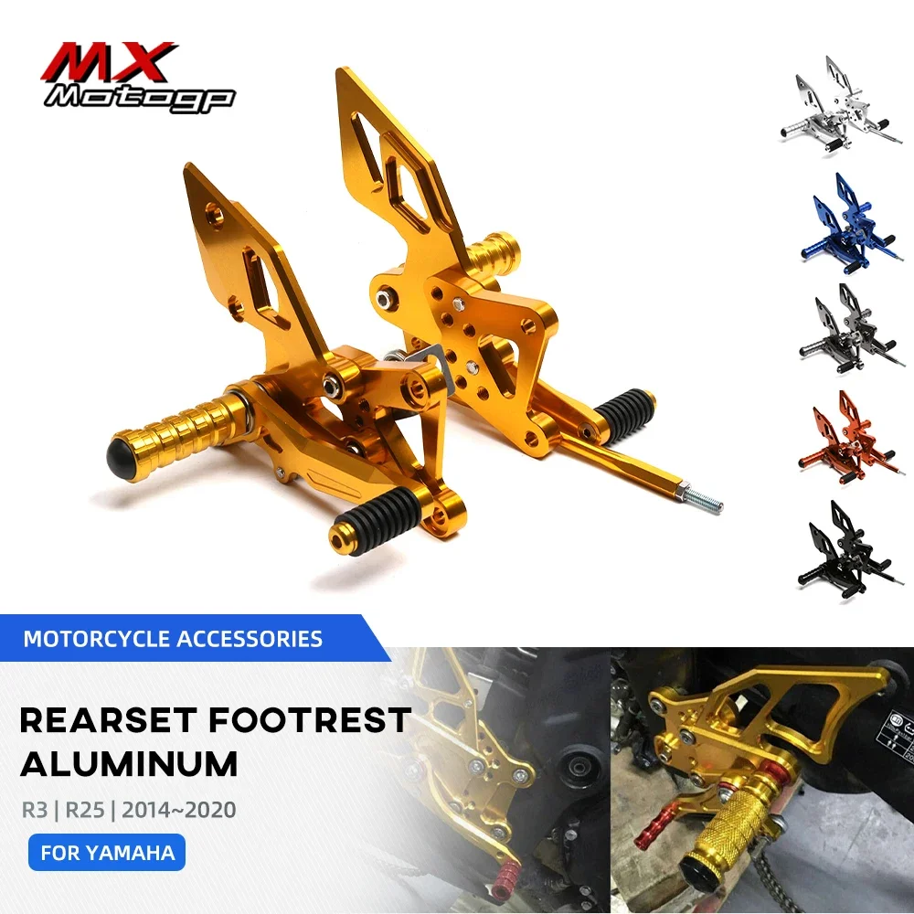 Motorbike-Footrest-Rearset-Foot-Pegs-Rests-Adjustable-For-YAMAHA-YZF-R3 ...
