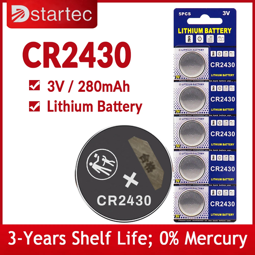 Nieuwe-CR2430-3V-Lithium-Batterij-Cr-2430-DL2430-BR2430-280Mah-Button-Coin-Batterijen-Voor ...