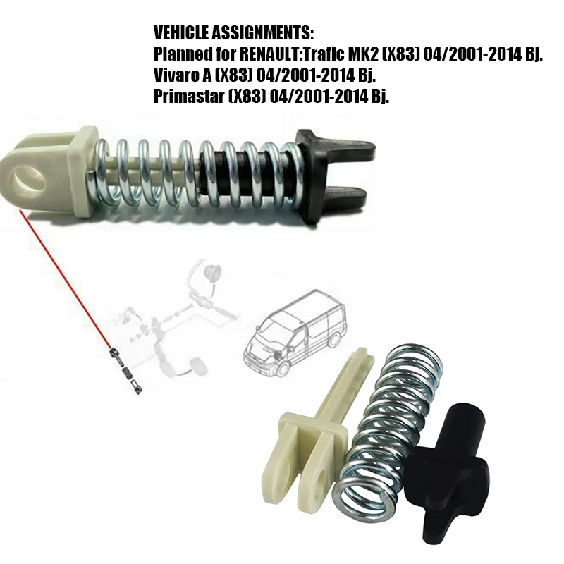 For-Trafic-Vivaro-Nissan-Primastar-Repair-Kit-Pedal-Clutch-Coupling ...