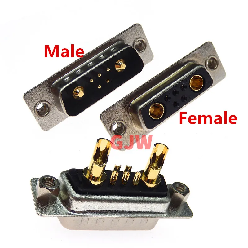 7w2 30a Gold Plated Male Female High Current Connector Gold Plated D ...