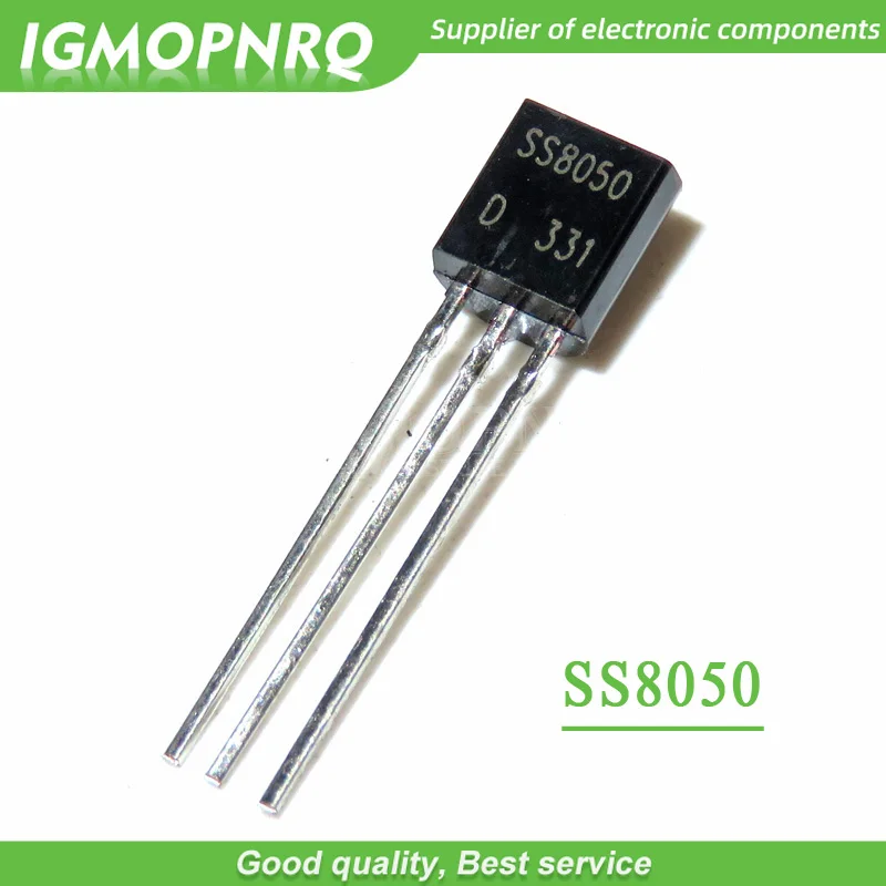 100pcs-SS8050-Bipolar-Transistors-BJT-NPN-25V-1-5A-160-300-TO-92-new ...