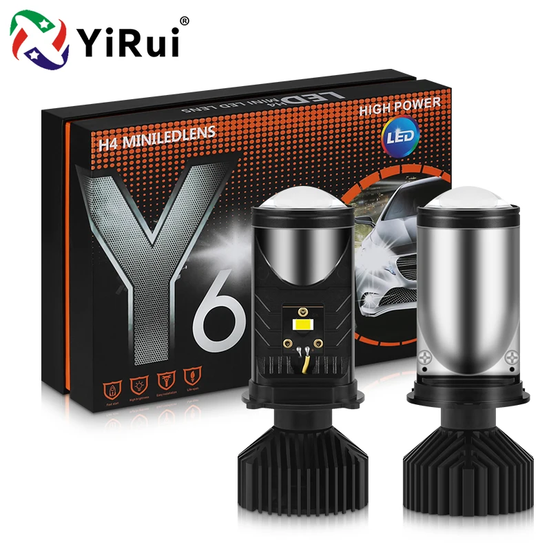 YiRui-Motorcycle-high-brightness-LED-headlights-H4-High-power-headlights-lens-high-brightness ...