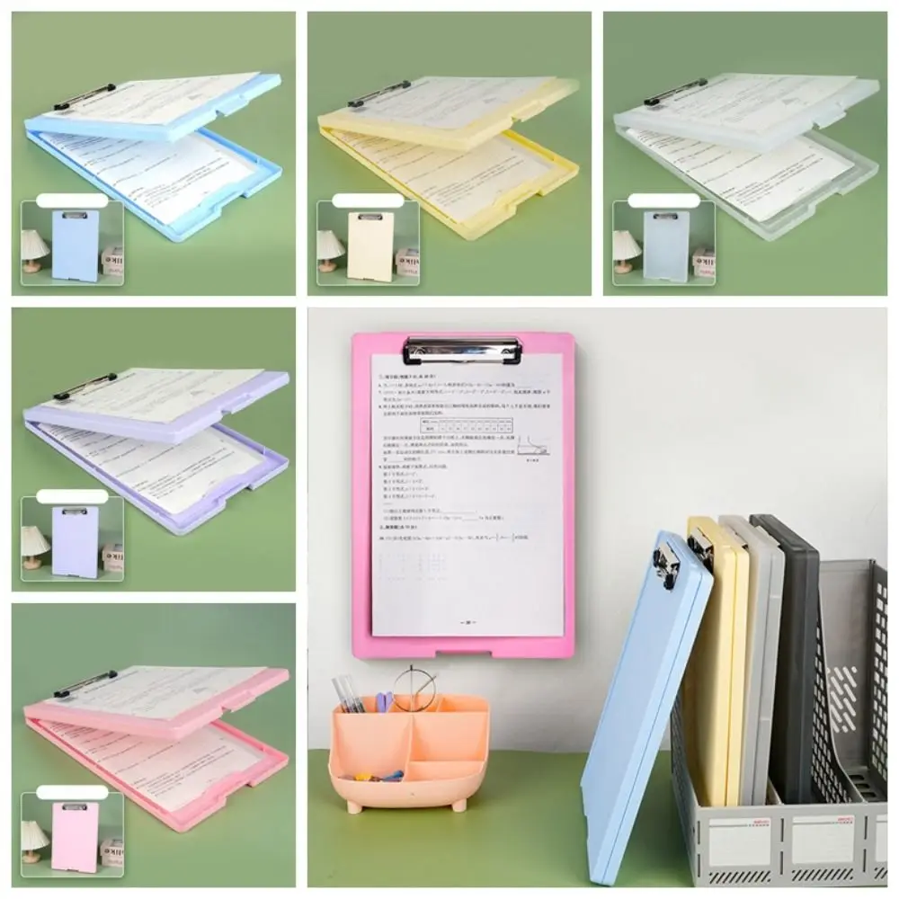 A4-File-Folder-Clipboard-Writing-Pad-Memo-Clip-Board-Test-Paper-Storage ...
