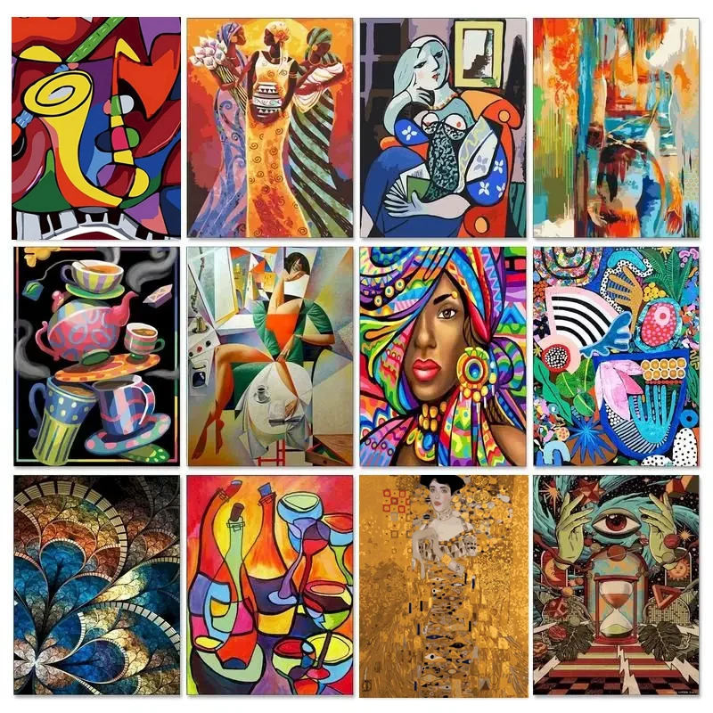 GATYZTORY-Modern-Painting-By-Numbers-For-Adults-With-Frame-60x75cm ...