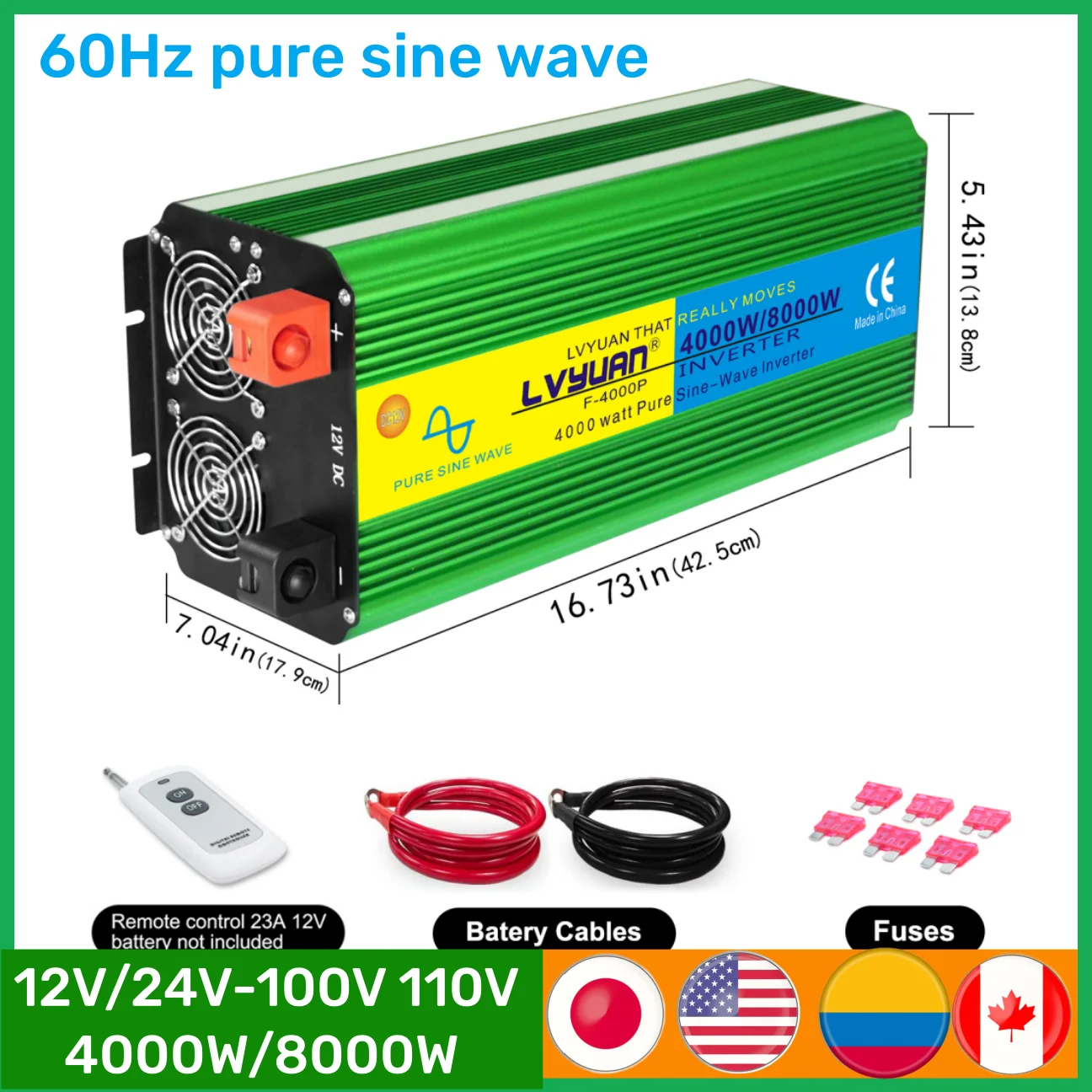 LVYUAN-Pure-Sine-Wave-Inverter-4000W-8000W-DC12V-24V-To-AC220V-110V ...