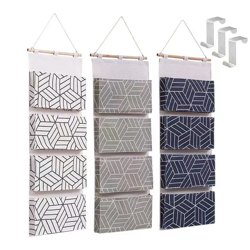 storage bag multi-layer wall hanging cloth hanging bag hanging wall ...