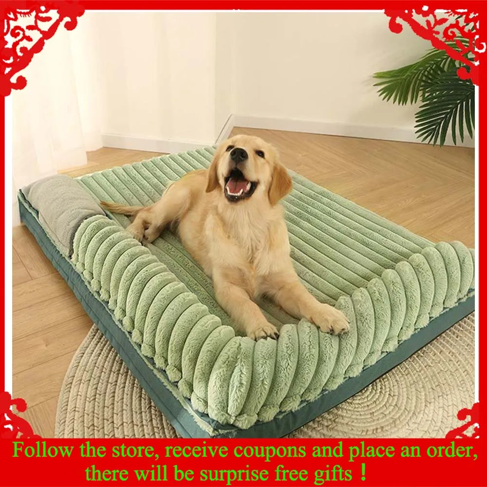 Large Dog Bed Removable Washable Sleeping Pad for Small Medium Big Dogs ...