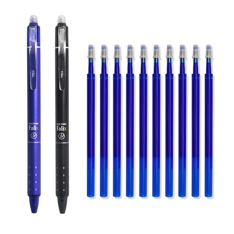 Push-button-Erasable-Gel-Pen-0-5mm-Large-Capacity-Pen-Refill ...