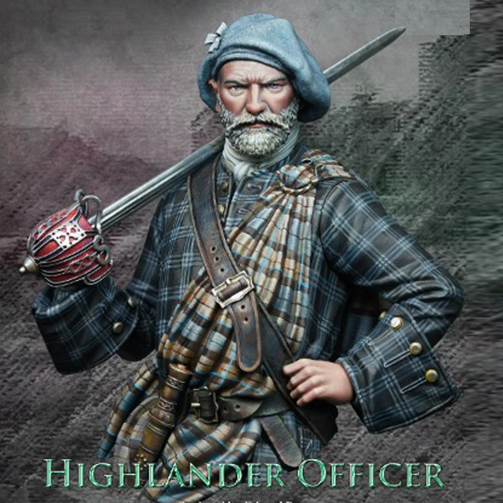 1-10-Highlander-Officer-Resin-Model-figure-Bust-GK-Military-themes ...