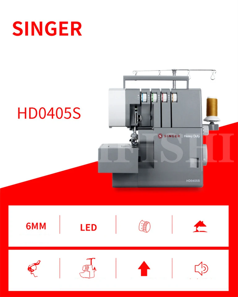 Singer Sewing Machines Singer Overlocker HD0405S Heavy Duty Machine ...