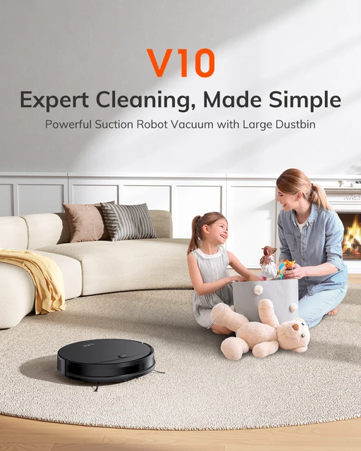 Gyroscope Navigation Vacuum ILIFE V9 Pro Robot Vacuum & Mop With Self ...