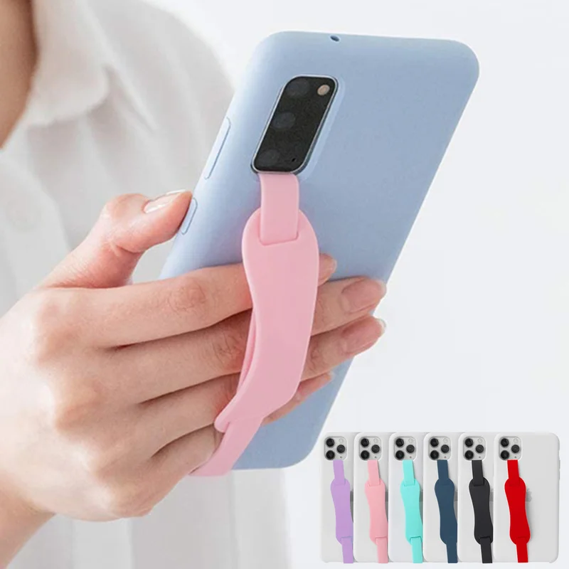 Silicone-Wristband-for-Mobile-Phone-Case-Strap-Ropes-Loop-Elastic ...