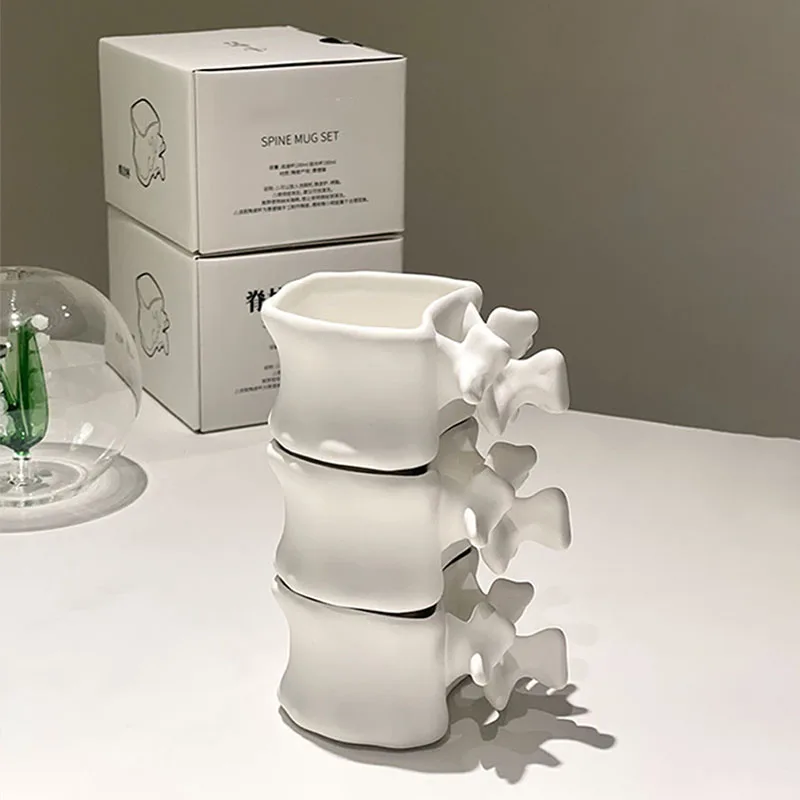 TingKe-Nordic-ins-Style-Creative-Spine-Shape-Combination-Ceramic-Cup ...