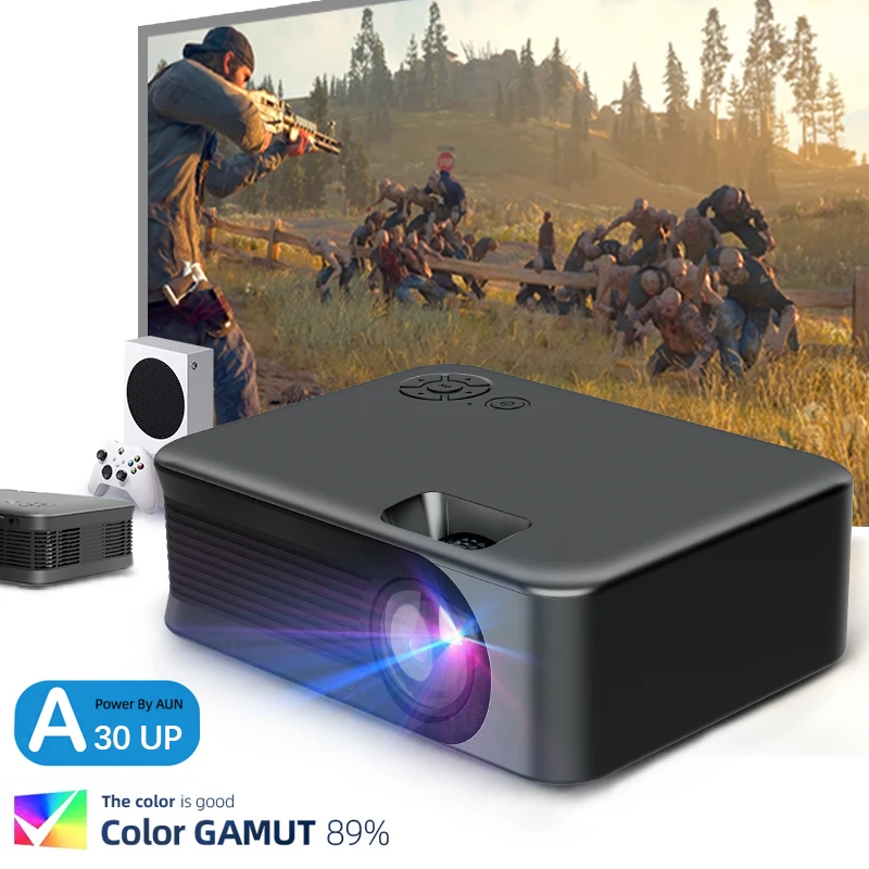 AUN-A30-MINI-Projector-Portable-Home-Theater-Cinema-Laser-Smart-TV ...